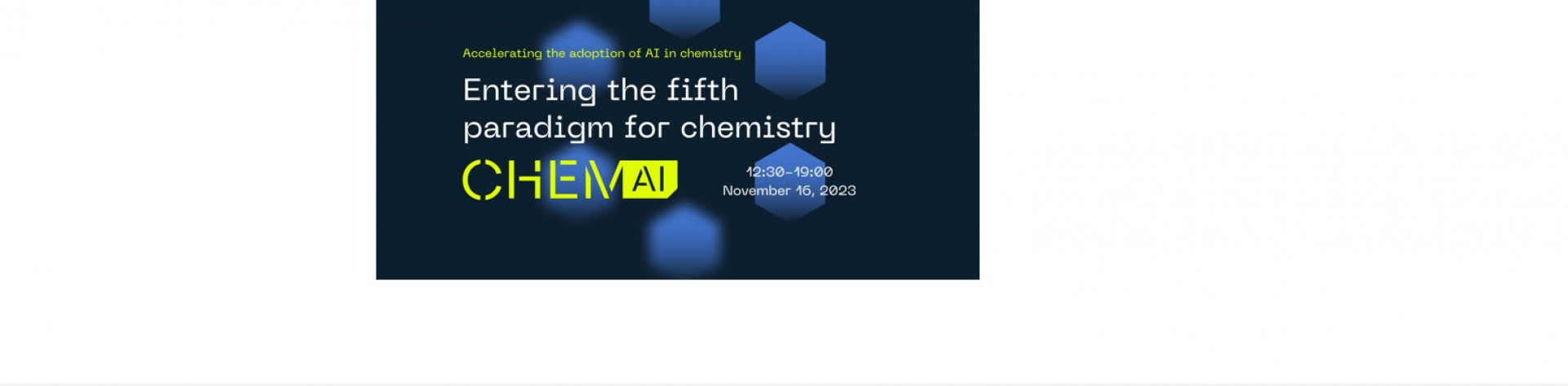 Chem AI – Entering the fifth paradigm for chemistry | COAST
